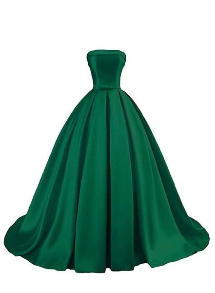 emerald-green-prom-dress-2023-strapless-satin-with-pleats-dcdress