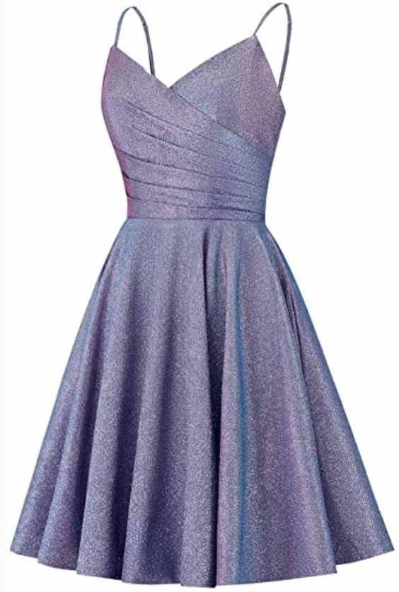 Short Prom Dress 2023 Spaghetti Straps Glitter – DCdress